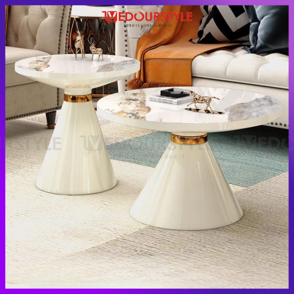 Vedourstyle 2in1 sintered stone coffee table ceramic coffee table meja ...
