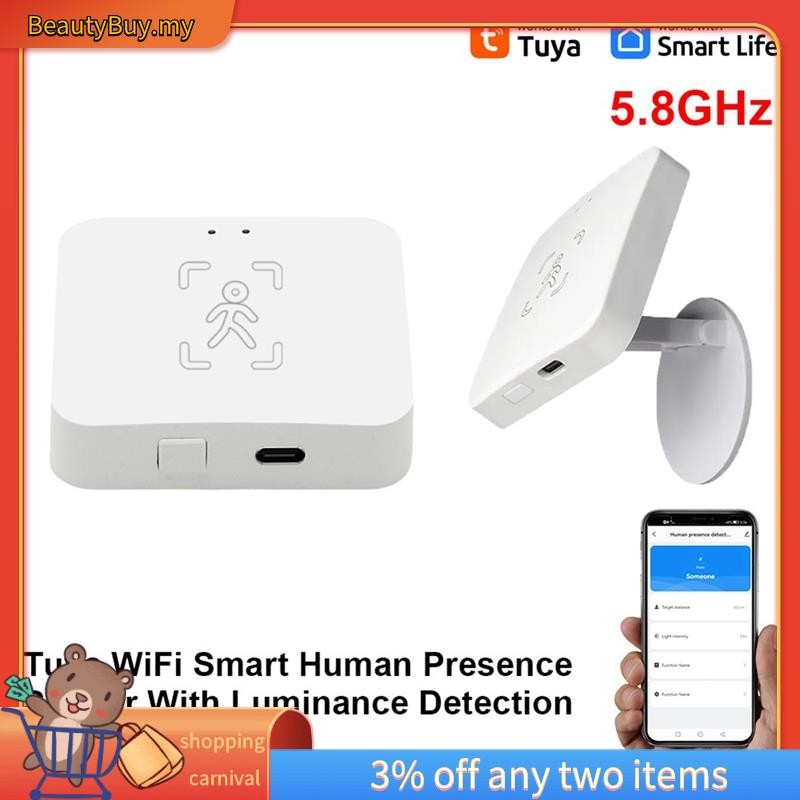 [In Stock]Tuya Zigbee Human Presence Detector with Holder Smart Human ...