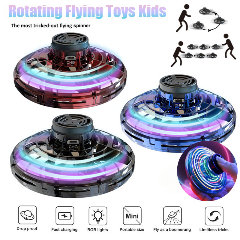 Flynova Flying UFO Toys LED flying toy for children and adults with ...