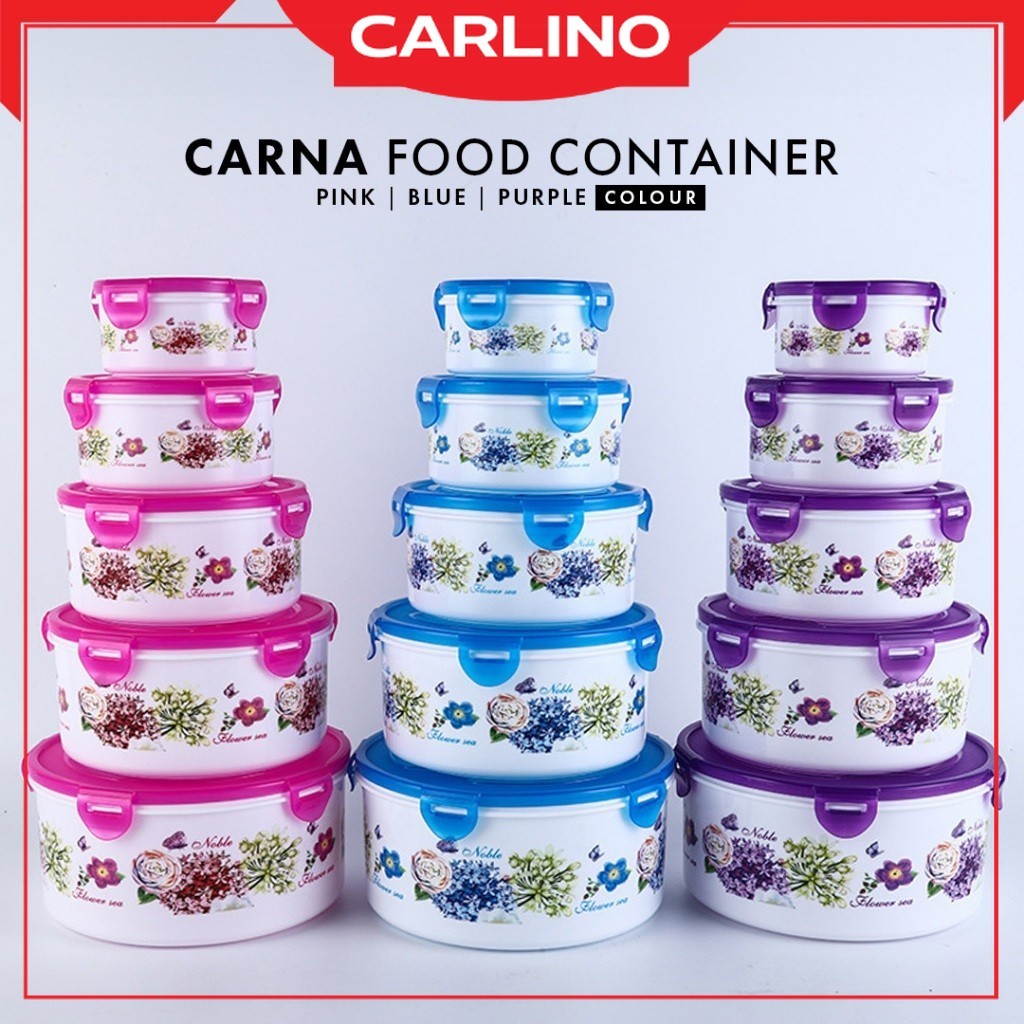 📌CARLINO: CARNA food container set /kontena makanan/tupperware /bekas ...