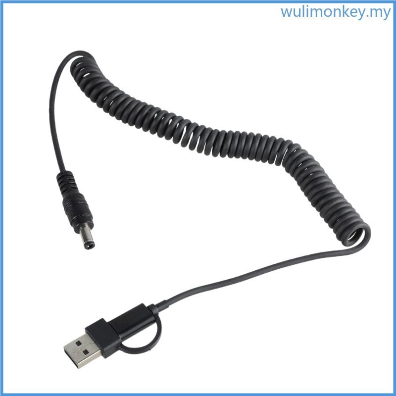 WU Type C USB to 5 5x2 5mm Male Power Cable Retractable Cord for ...