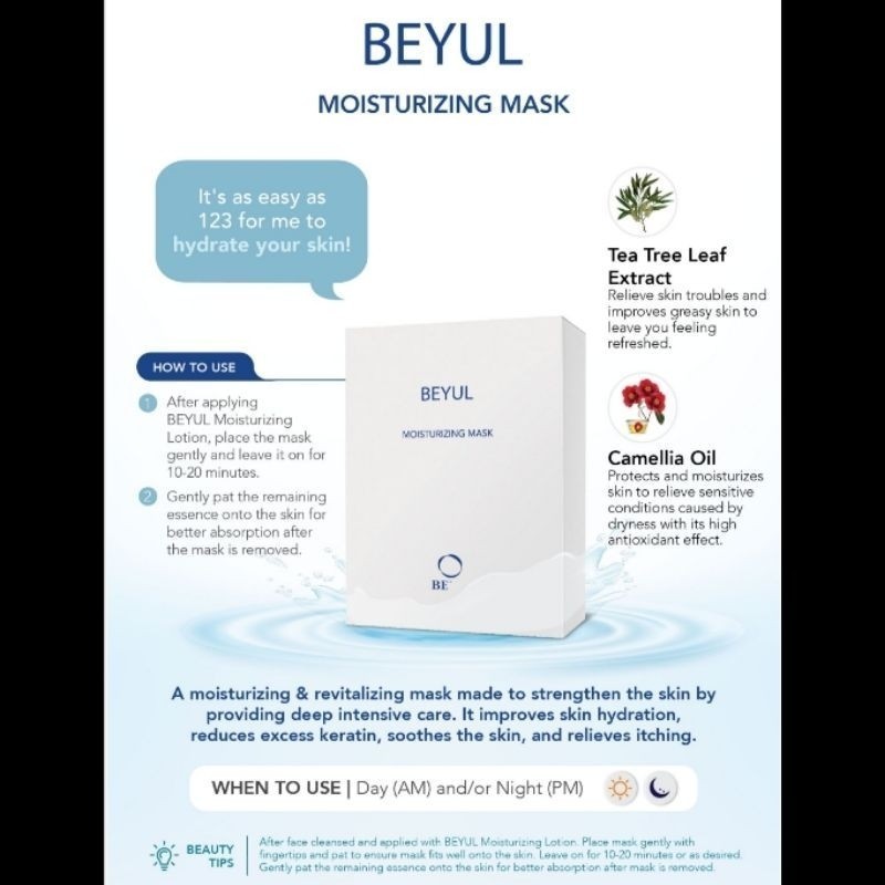 BEYUL MOISTURIZING MASK 【Ready Stock】 | Shopee Malaysia