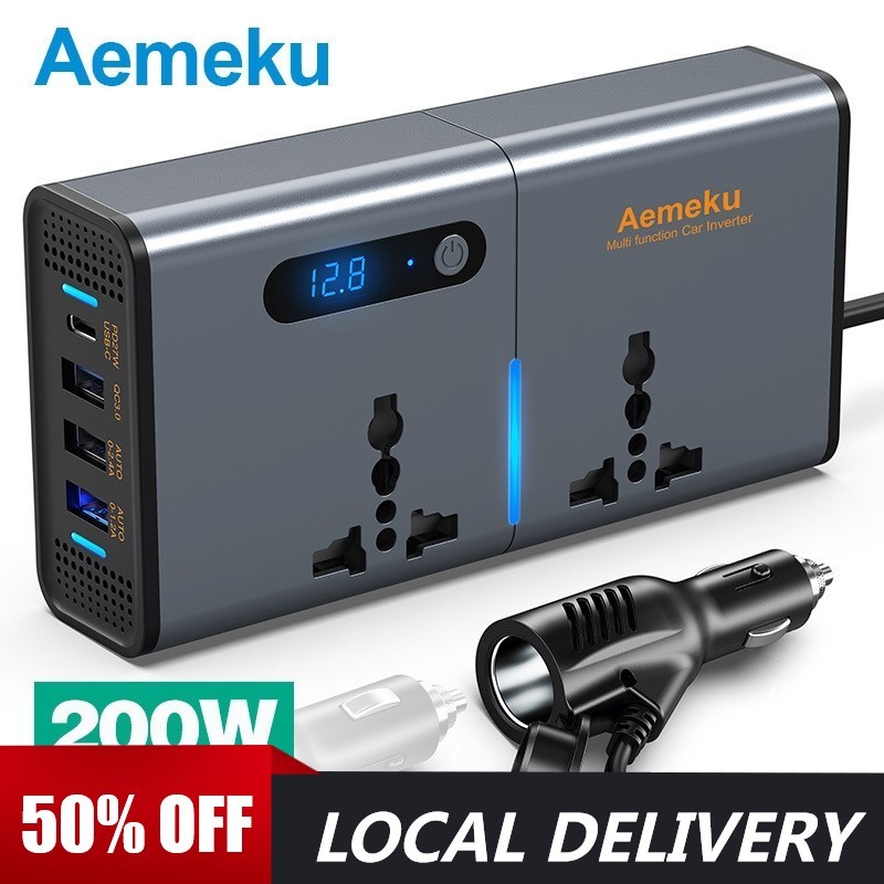 Car inverter 200W universal regulations 12V24V GM 220V fast charge USB ...