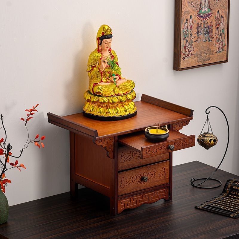 Buddhist Niche Standing Cabinet Worship Table God Position Base ...