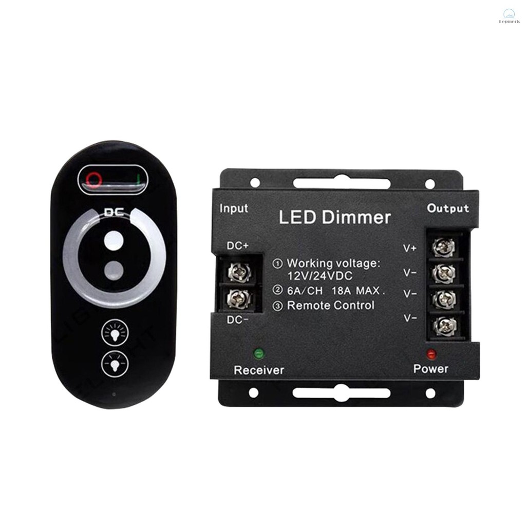 Lighting Console Dimmer Switch, DC 12V-24V 18A PWM LED Light Strip ...