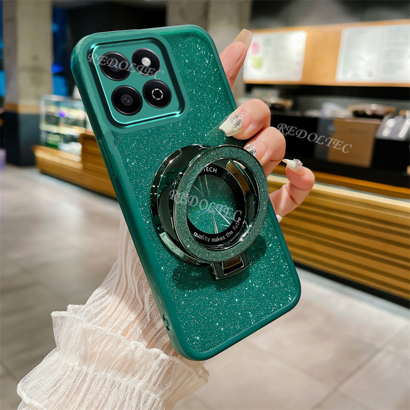 Casing Honor 200 Smart 5G 2024 New Design Transparent Glitter Case ...