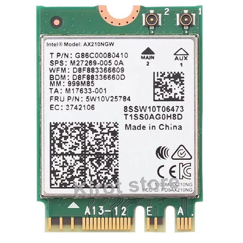 Wireless Card WiFi 6E/6E 7 BE200 NFA765 Intel AX210 AX200 AX201 AX211 Killer 1650x 1650i 1675x ...