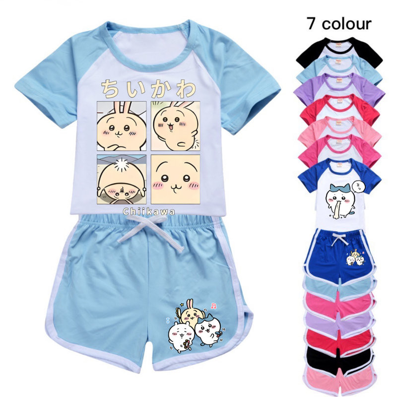 chiikawa shirt and shorts set for kids chiikawa clothes F8 | Shopee ...