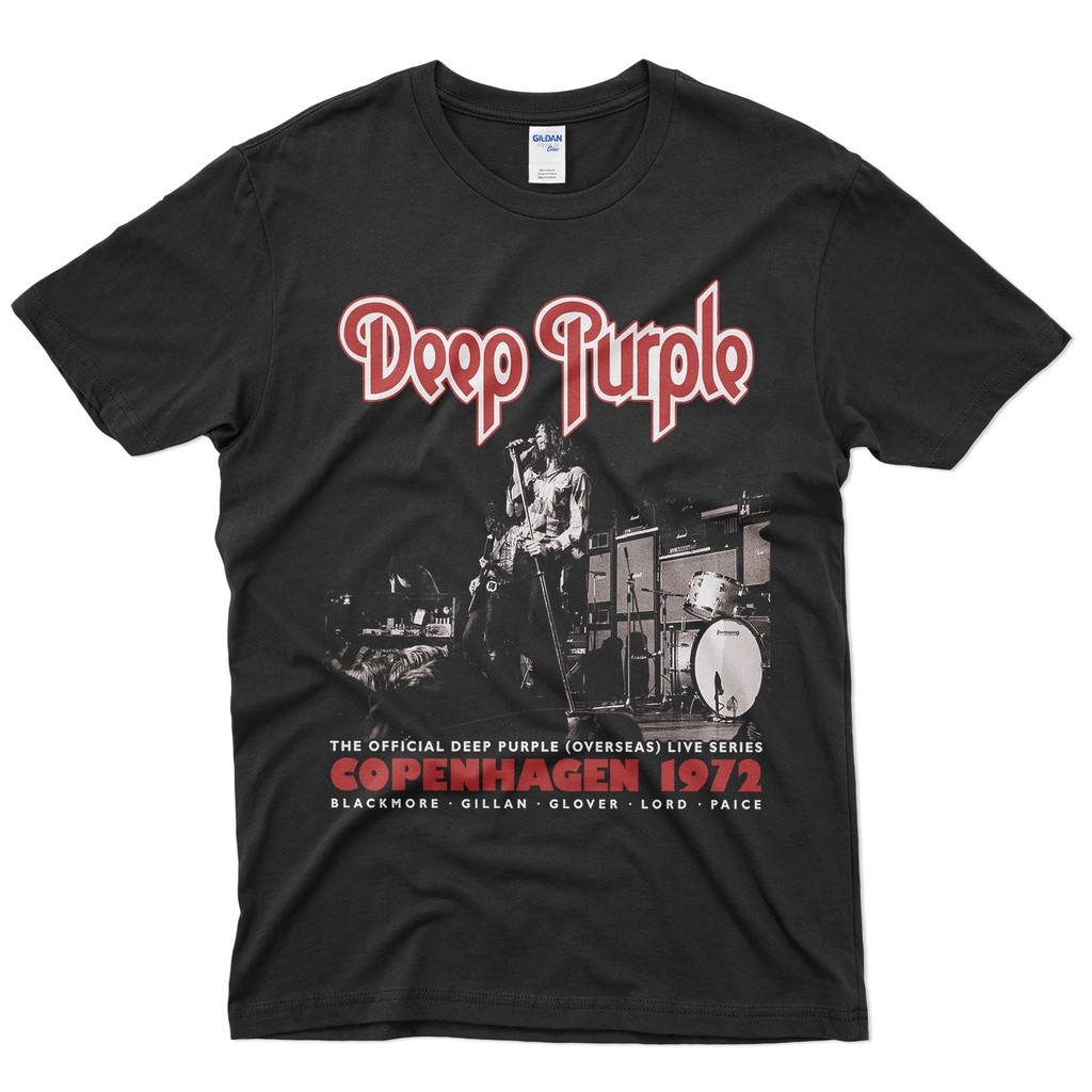 Metal Rock Indie Band Shirt Deep Purple Copenhagen 1972 Vintage Tshirt ...