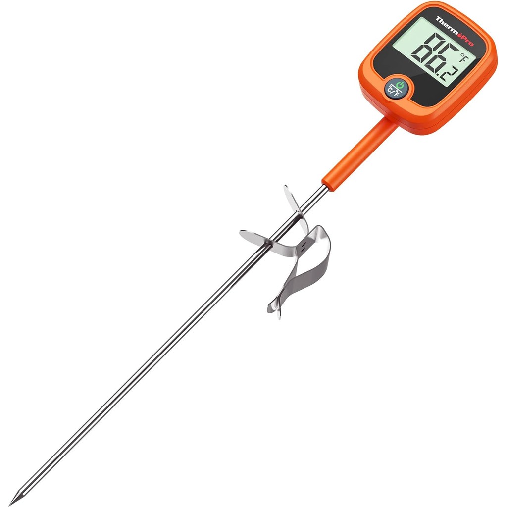 ThermoPro TP509 Candy Thermometer with Pot Clip, Instant Read Meat ...