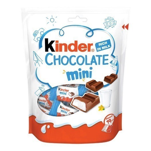 Kinder Chocolate Mini Rich in Milk Travel Edition 120gram Chocolate ...