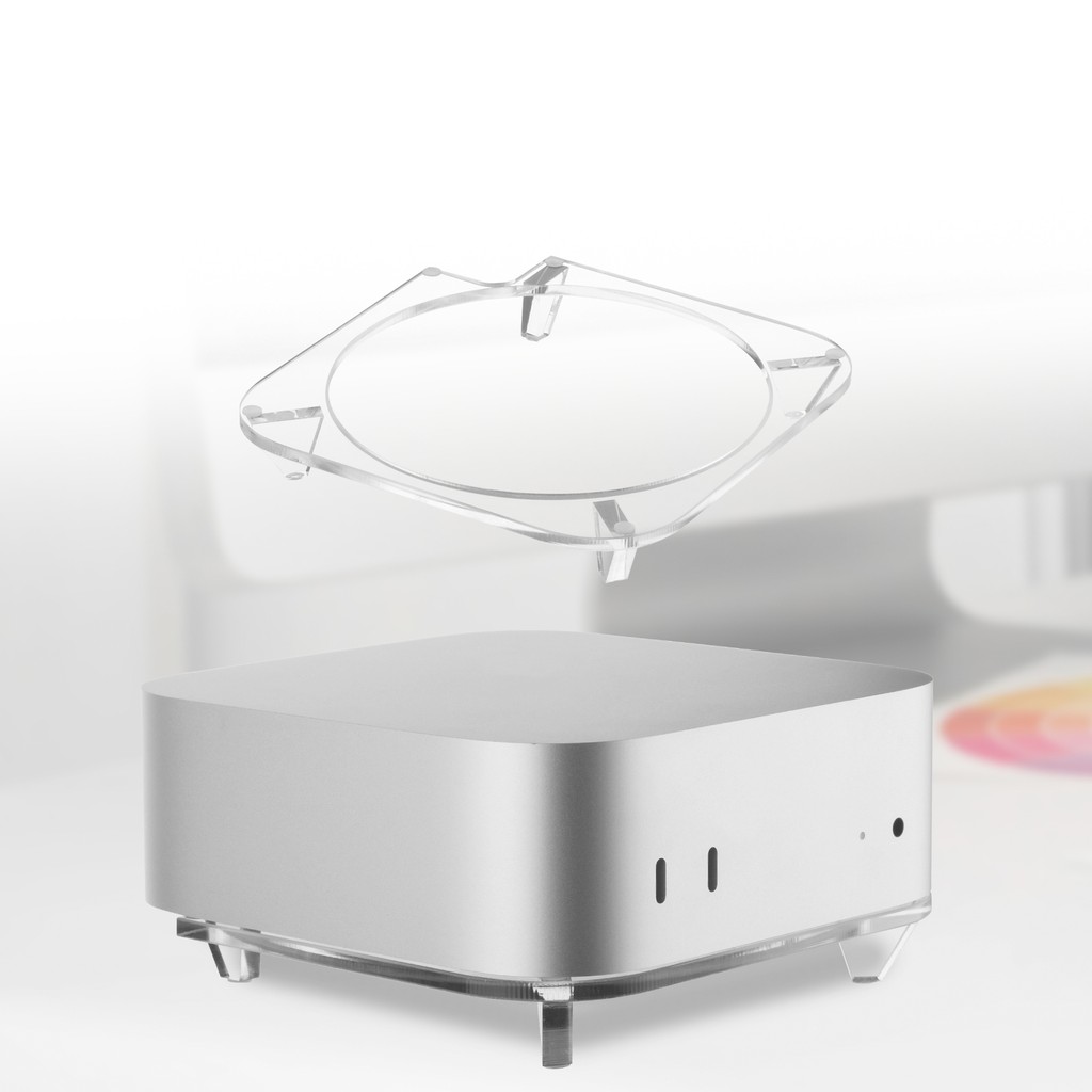 For 2024 Mac Mini M4 Stand,Clear Acrylic Desk Stand for Mac Mini M4 ...