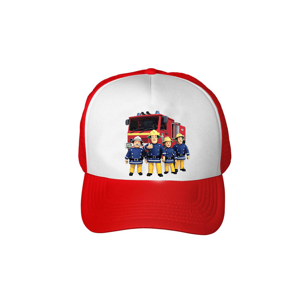 Firefighter Sam cartoon baseball cap with adjustable duckbill cap and ...