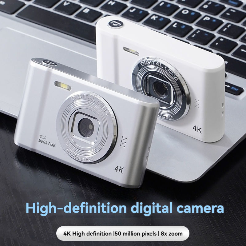 Mini Digital Camera 50MP 4K Zoom Self-Timer 64GB Extended Memory Anti ...