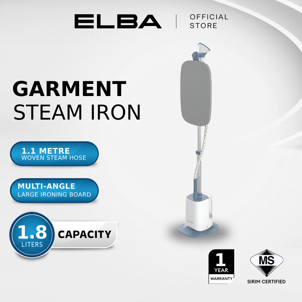 (NEW) ELBA Garment Steam Iron With Ironing Board EGSI-R1864B(BL ...