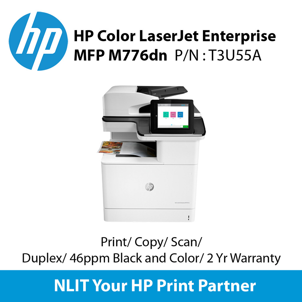 HP Color LaserJet Enterprise MFP M776dn Printer (T3U55A) Print, Scan ...