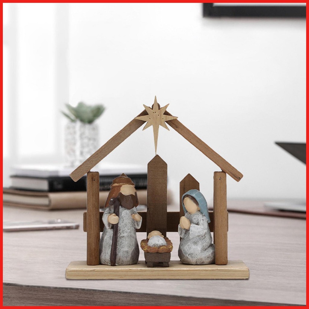Nativity Manger Scene Tabletop Decor Nativity Manger Scene Figurines ...
