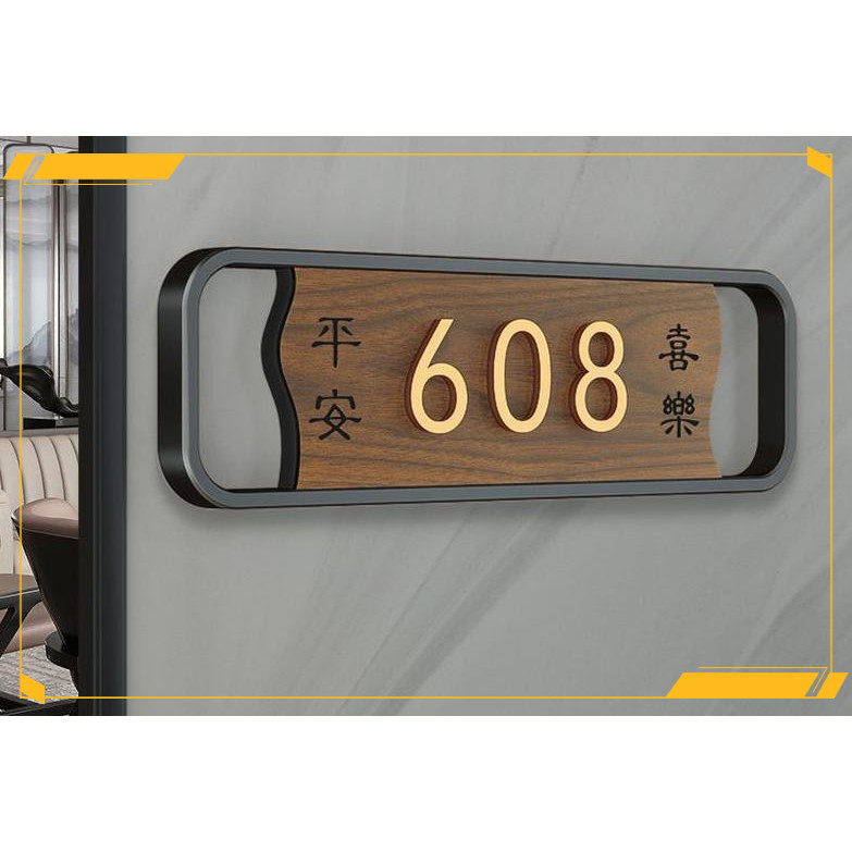 Household Number Plate Three-Dimensional Number Sticker Entry Box ...