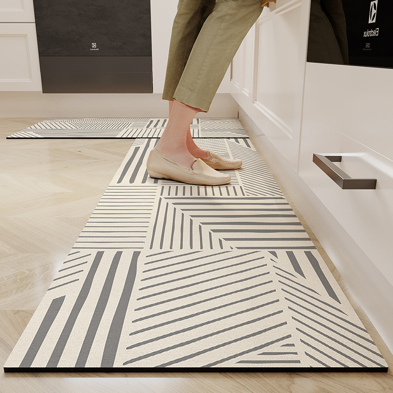 Resilient Kitchen Floor Mat Absorbent Non-slip Kitchen Rug, Interior ...