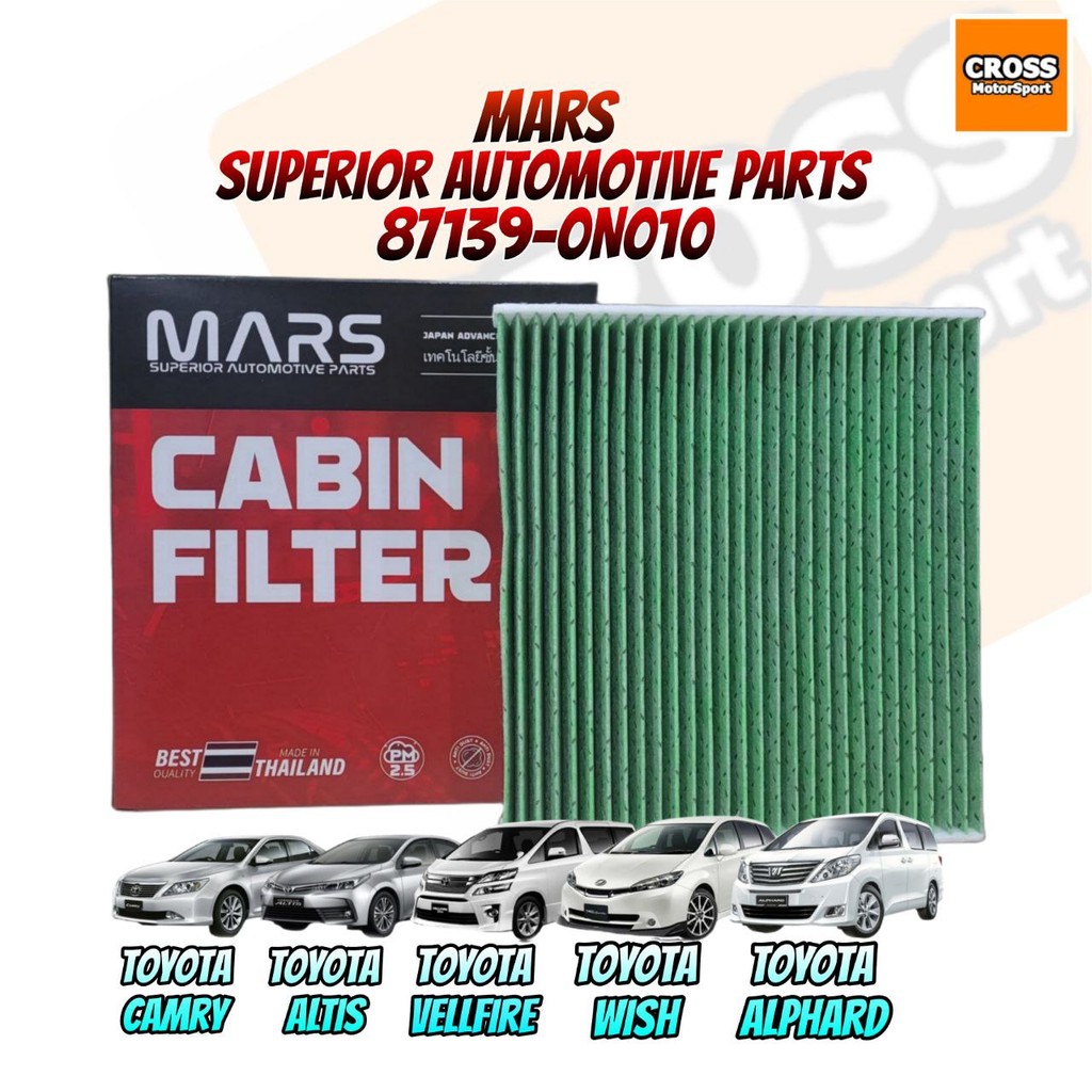 MARS PM2.5 ANTI DUST & ANTI BACTERIAL CABIN FILTER-ALTIS/CAMRY/ALPHARD ...