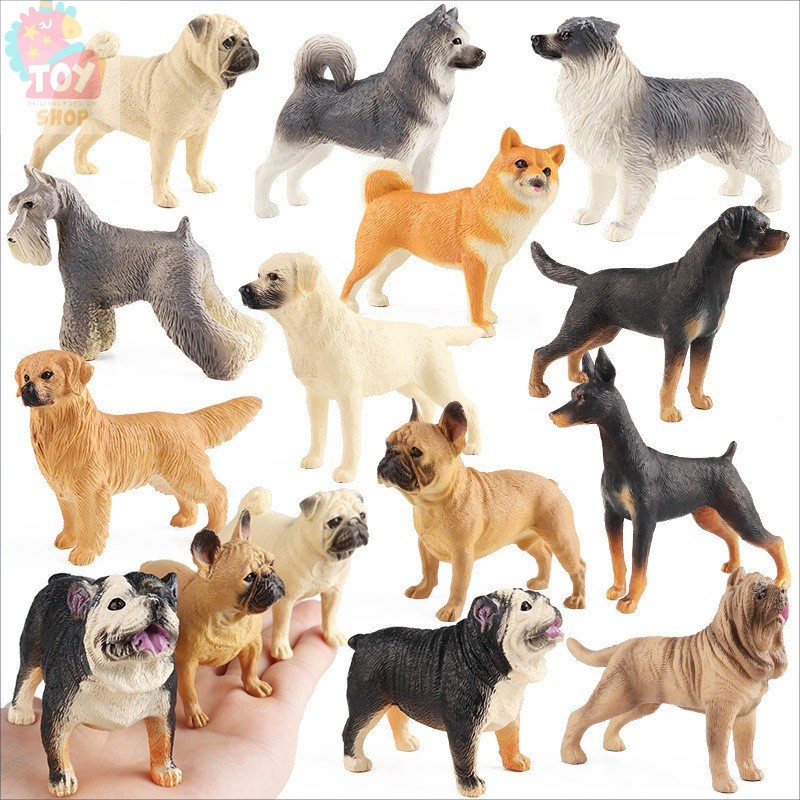 Children's Scientific and Educational Toy Artificial Dog Solid Animal ...