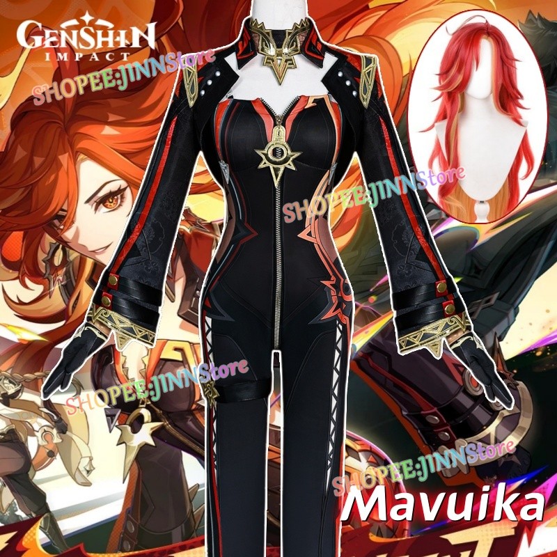 - JINN - GENSHIN IMPACT Mavuik Cosplay Costume Wig Anime Role Play ...