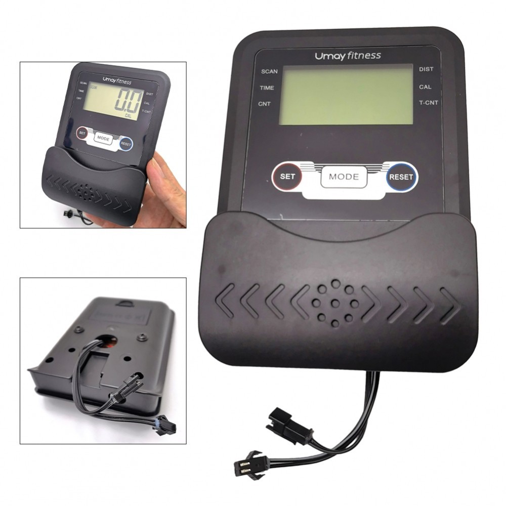 Easy Read Dual Line Fitness Counter for Elliptical and Rowing Machines ...