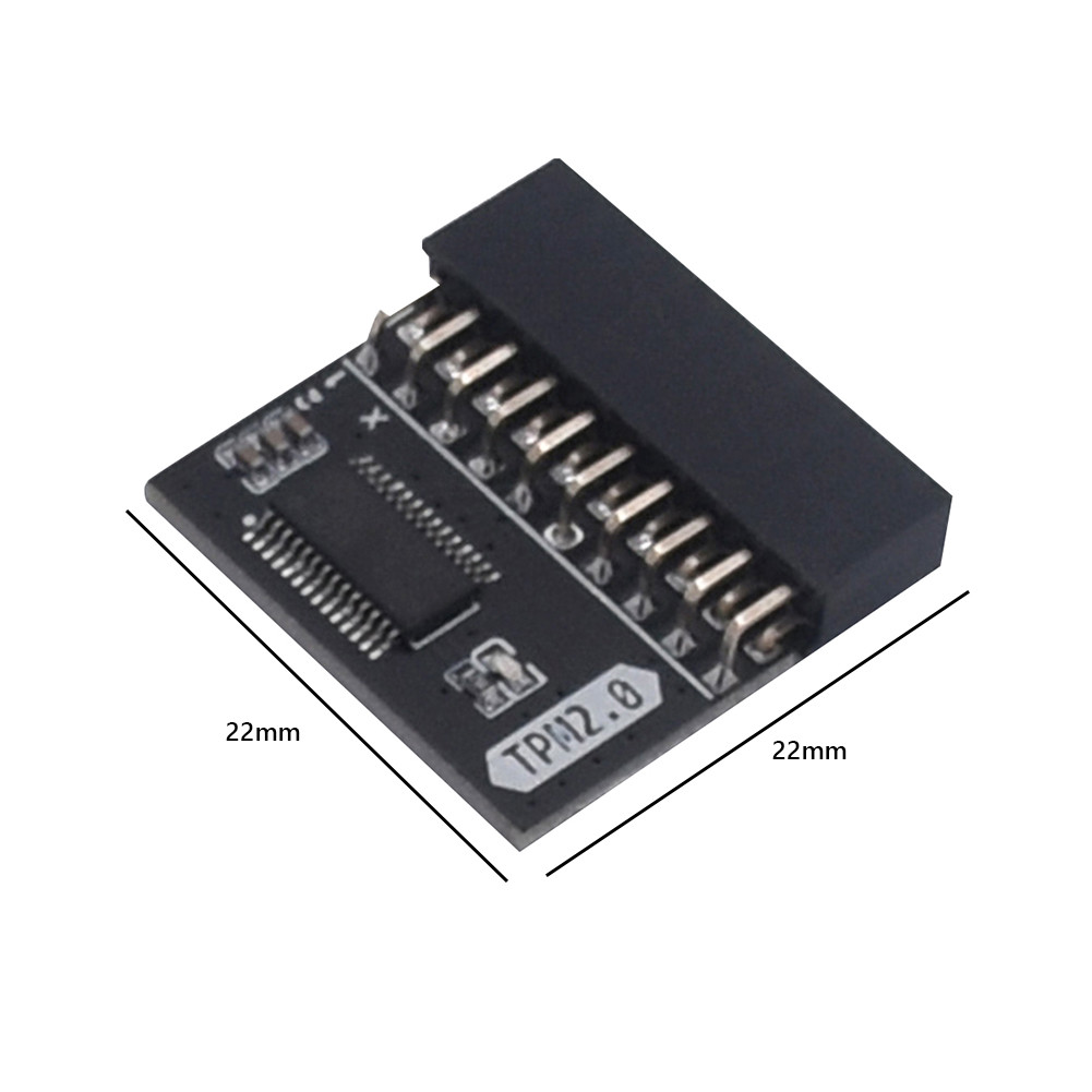 TPM 2.0 Encrypted Security Module Board LPC 20 Pin Mainboard Card for ...