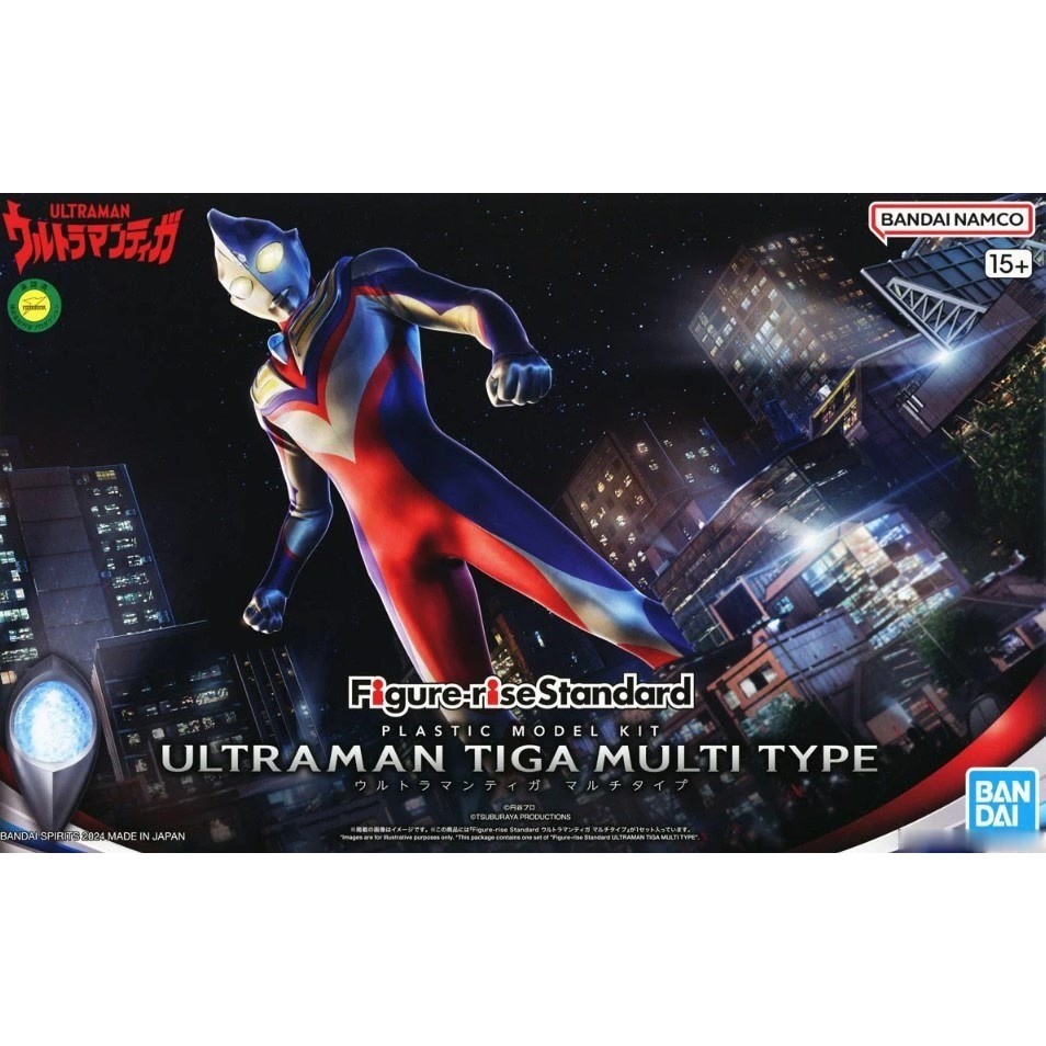 BANDAI Figure-rise Standard Ultraman Tiga Multi Type PLASTIC MODEL KIT ...