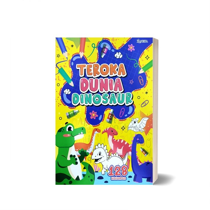 JOM TEROKAI DUNIA DINOSAUR!!/LETS EXPLORE DINO WORLD - COLOURING ...