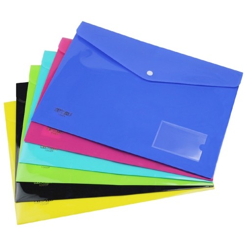 PP Pocket File with Button | A4 and A3 | Button Pocket File / Poket ...