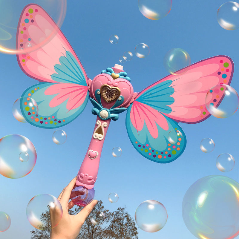 Children Electric Bubble Blowing Machine Gun Girl Heart Influencer Tik ...