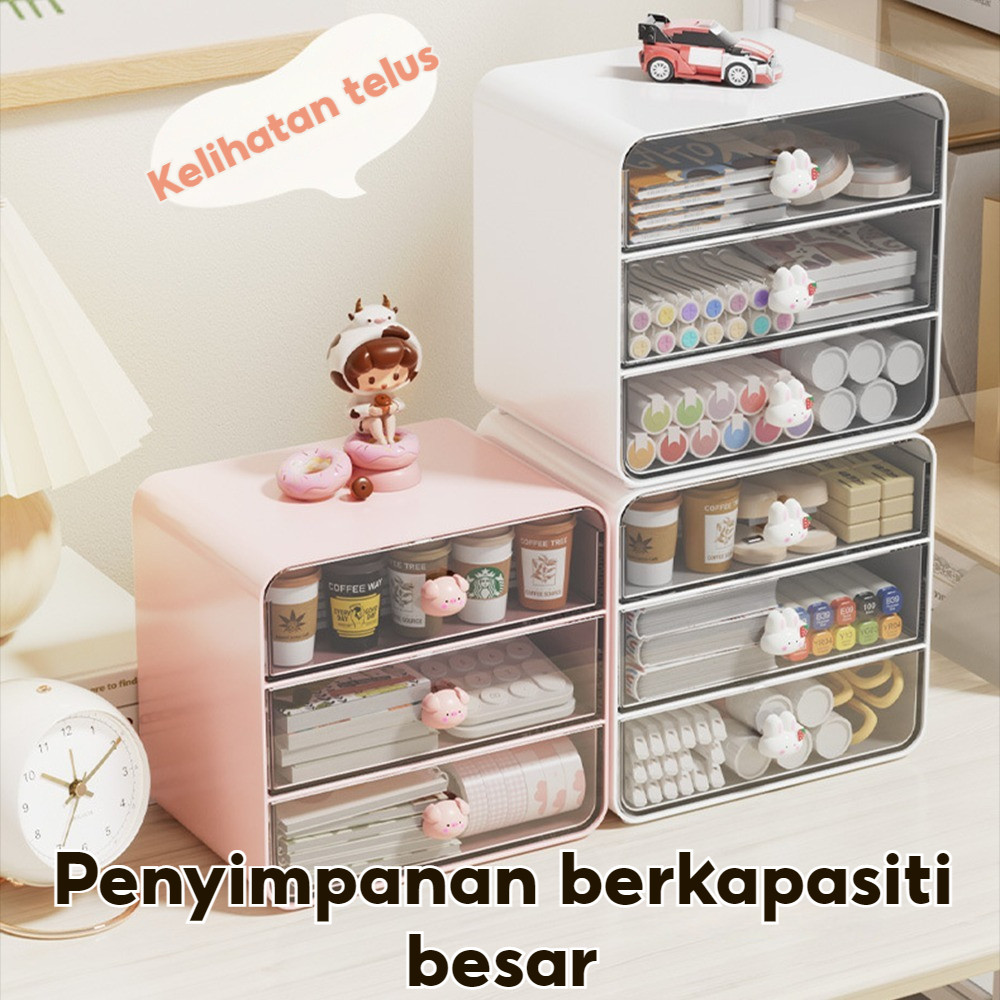 Multifunctional Storage Box with Drawers Multi Drawers Desk Organizer ...