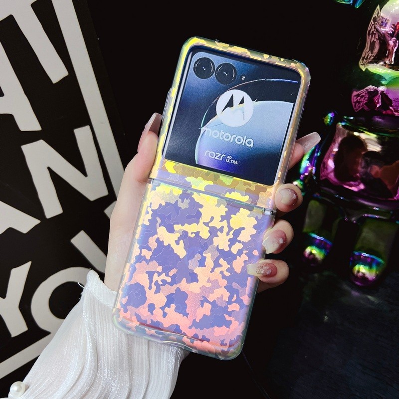 Frosted Colored Laser Back Cover Case For Motorola Razr 50 Ultra 50 40 ...