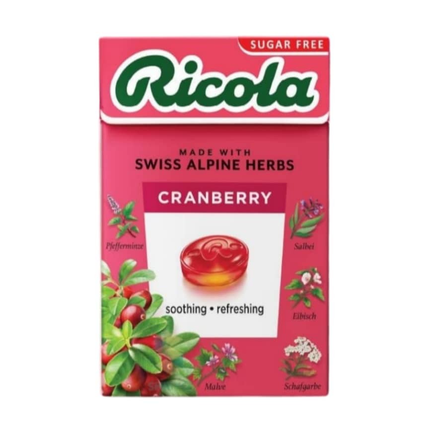 RICOLA CRANBERRY SWISS HERB LOZENGES SUGAR FREE 40G | Shopee Malaysia