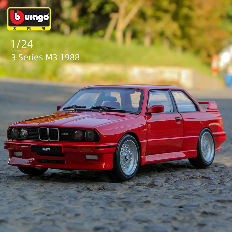 Bburago 1:24 BMW M3 E30 1988 3 Series Supercar Alloy Car Static ...