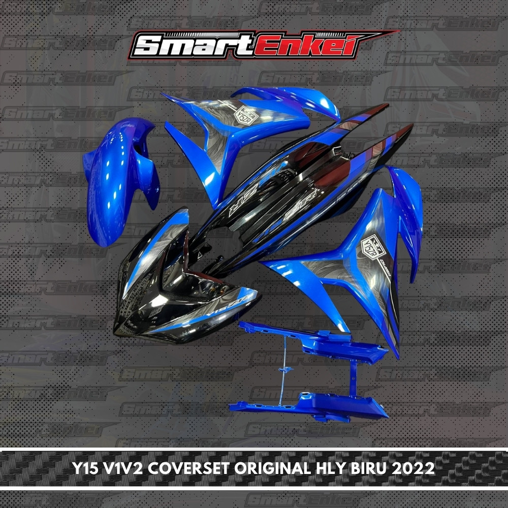 ORIGINAL HLY- Y15 V1V2 COVERSET ORIGINAL HLY BIRU 2022 | Shopee Malaysia