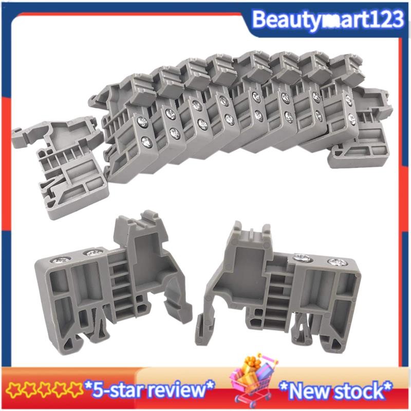 【BM】E/Uk Din Rail Terminal Blocks End Stopper Bracket Grey,Terminal ...