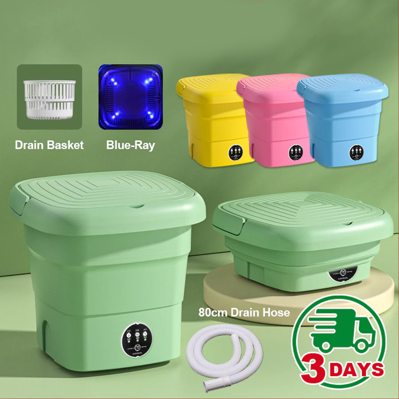 Mesin Basuh baju Mini Washing Machine Portable Foldable Folding Laundry ...