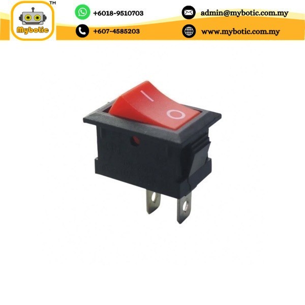 KCD1-1101 Rocker Switch 2 Pin (Red) | Shopee Malaysia