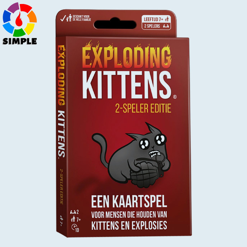 Exploding Kittens Original 2 Player Edition - Hilarious Games for ...