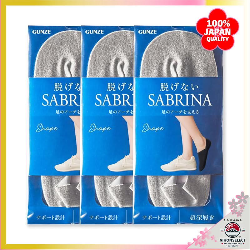 SABRINA Arch Support No-Slip Deep Cut Foot Covers for Women - 3 Pairs ...