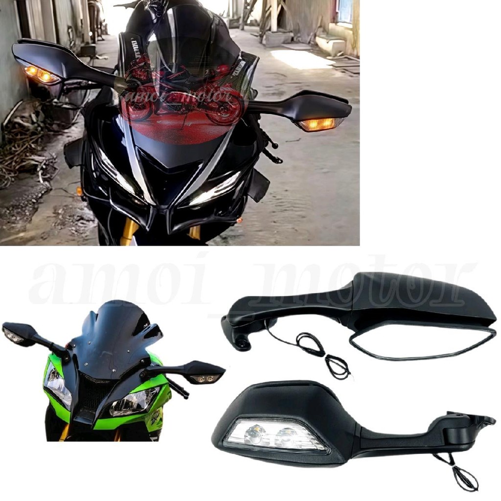 Universal SIDE MIRROR Fairing With Led Signal Light ZX10R Design ...
