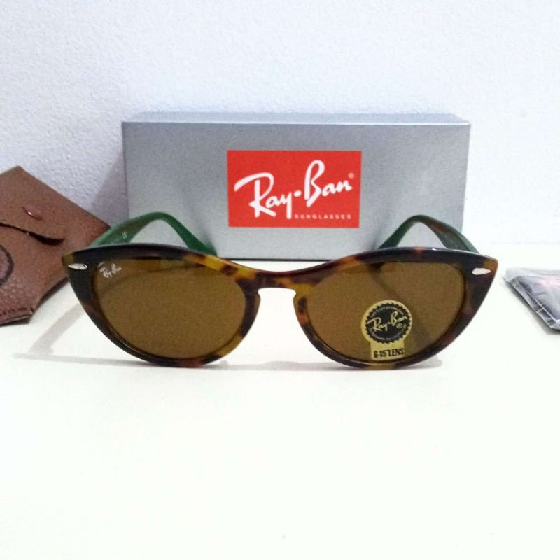 Sun Hidden Ray Ban Nina Kraviz RB 4314 Women 9 New Colors 1KBA | Shopee ...