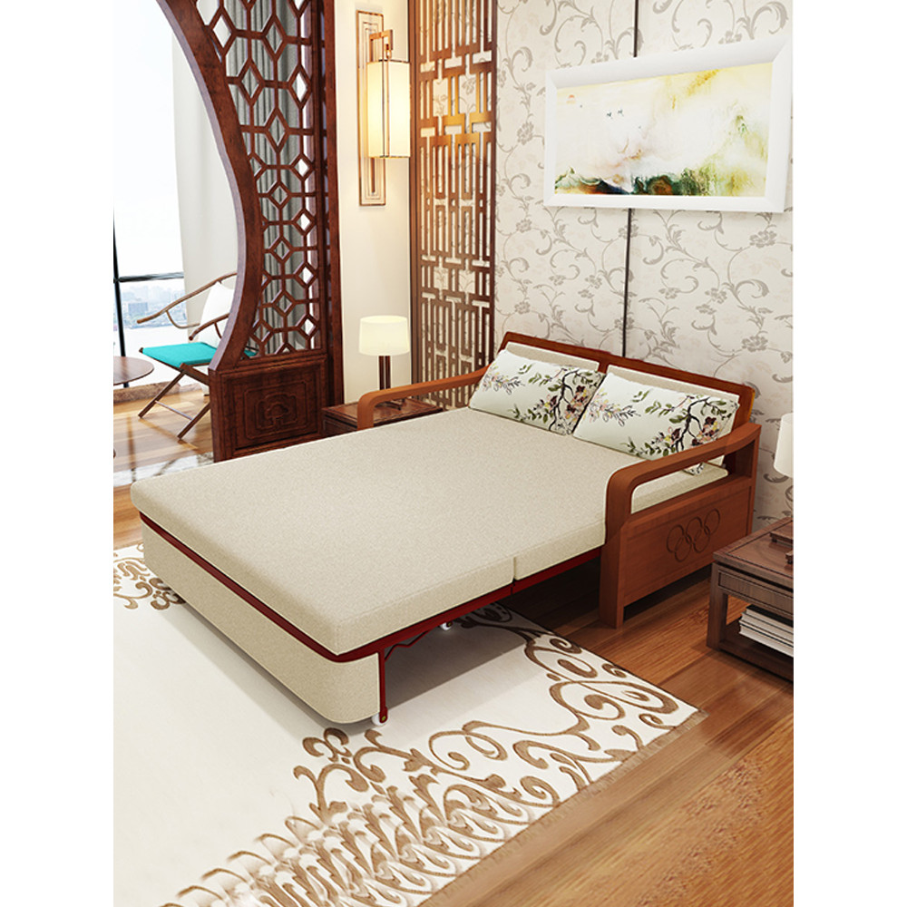 Katil Sofa Kayu Pejal Lipat Dwi-guna 2024 Rumah Gaya Cina Baharu ...