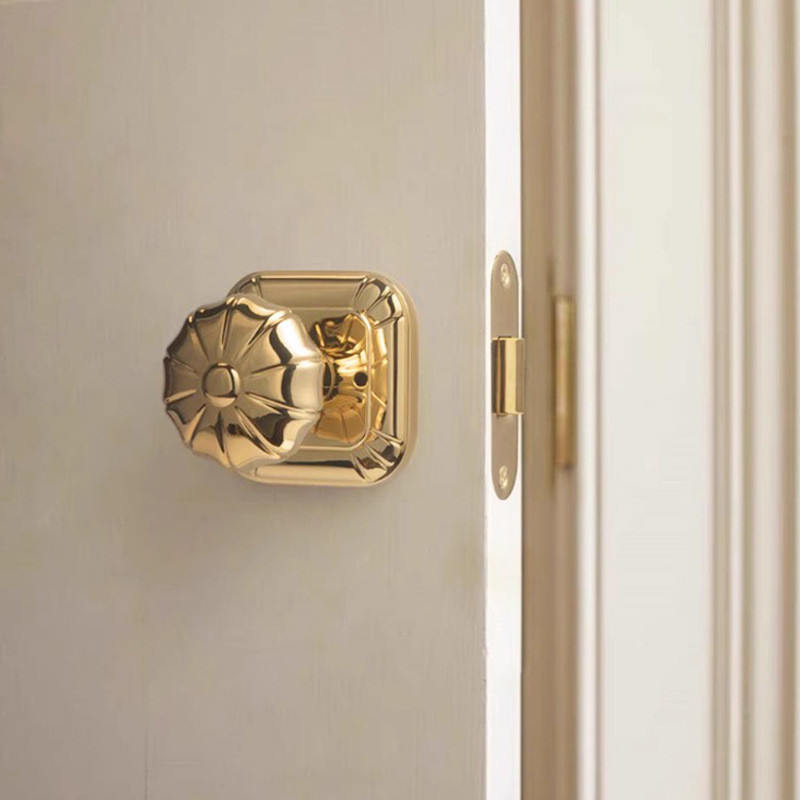 French Door Lock Pumpkin Door Lock Light Luxury Bathroom Bedroom Door ...