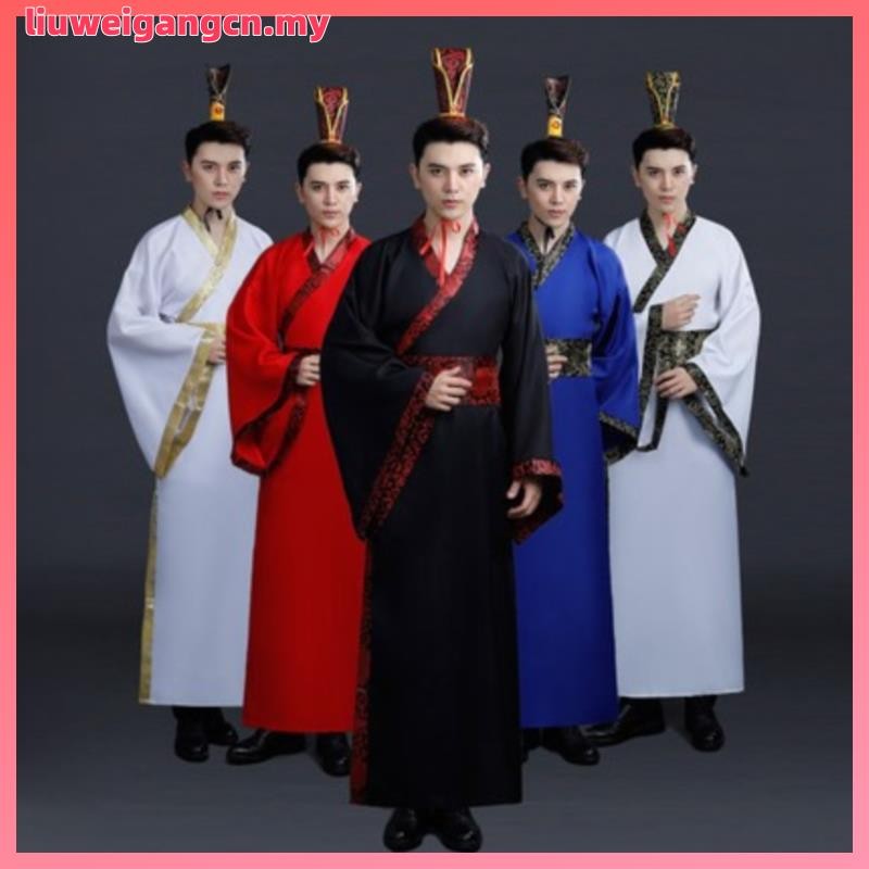 Chinese Ancient Man Cosplay Hanfu Graduation Clothes Tang Dynasty Stage ...