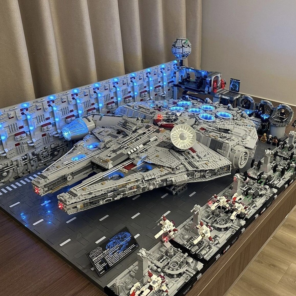 Compatible with LEGO Star Wars Series Millennium Falcon Buil%兼容乐高星球大战系列 ...