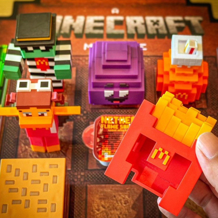 Minecraft x McDonald's 2025 MC Toy Blind Box Zombie Hamburglar Big Mac ...