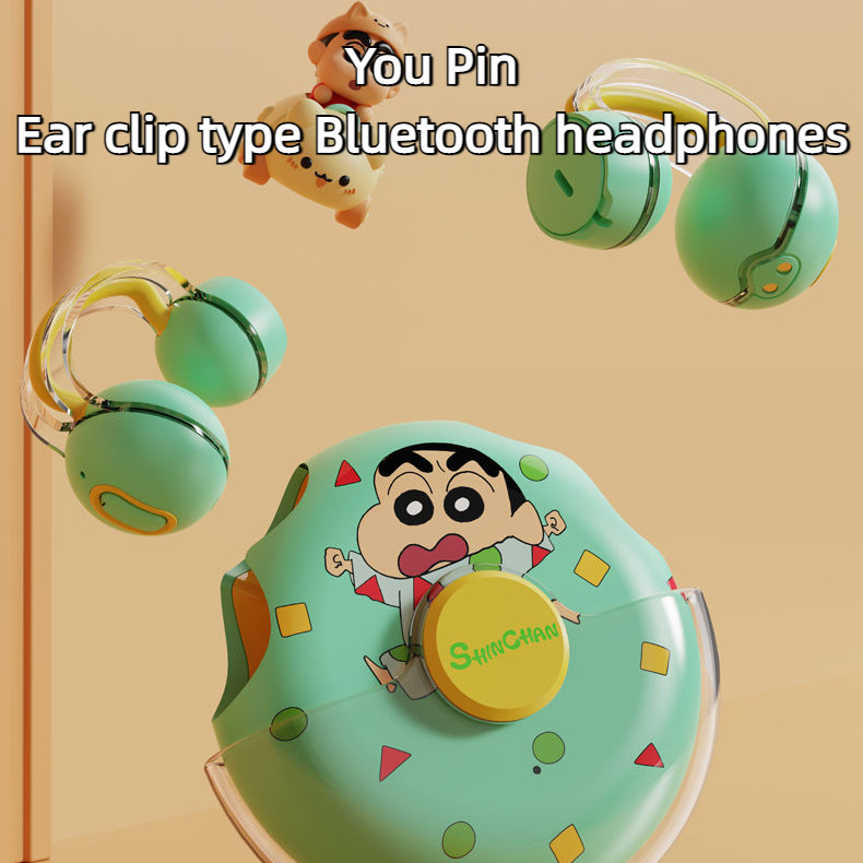You Pin Clip-On Bluetooth Headset Wireless Crayon Shin-Chan Cartoon ...